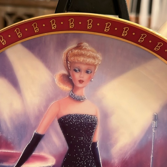 Barbie | Other | Barbie Glamour Plate With Black Gown | Poshmark